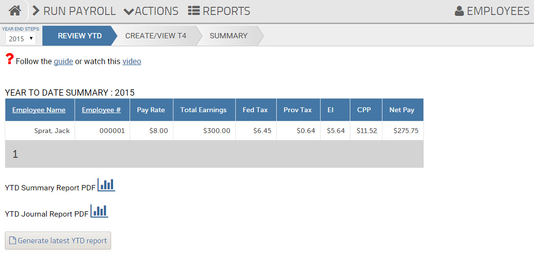 Creating T4, T4A and RL-1 tax slips – PaymentEvolution Support